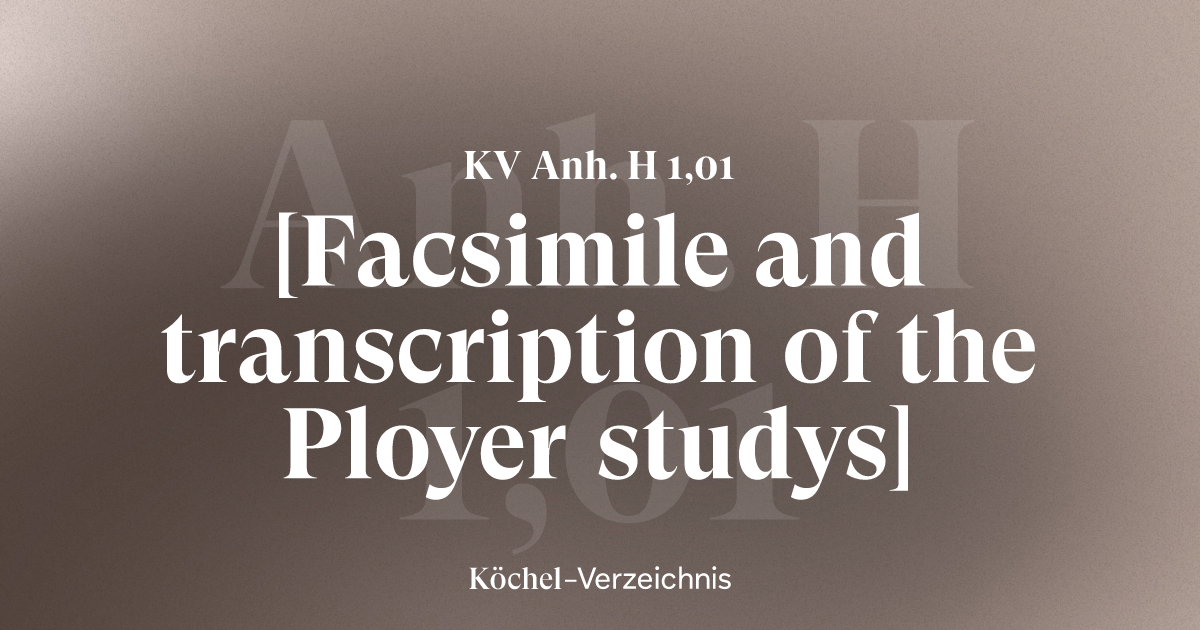 KV Anh. H 1,01 – [Facsimile and transcription of the Ployer studys ...